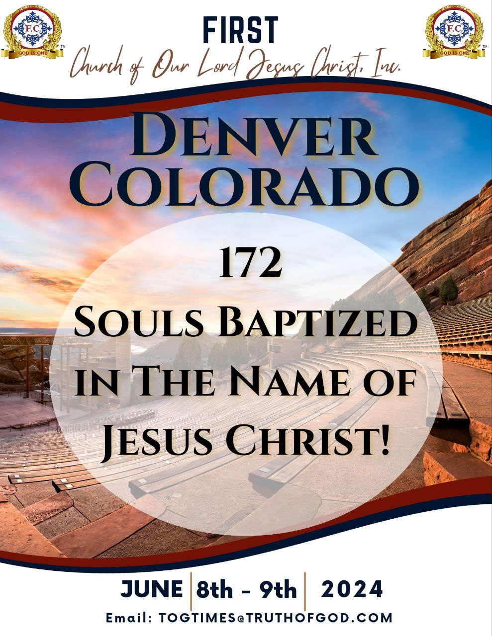 The Number Of Souls Baptized In The Name Of Jesus Christ At Various ...