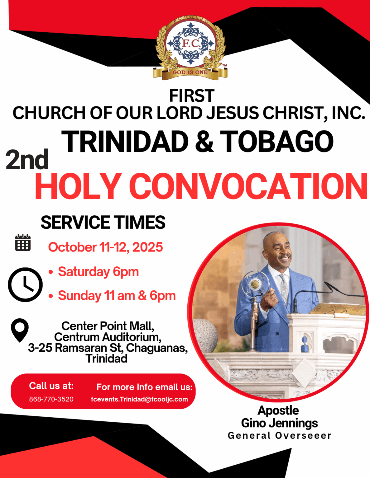 Truth Of God – First Church Scheduled Events